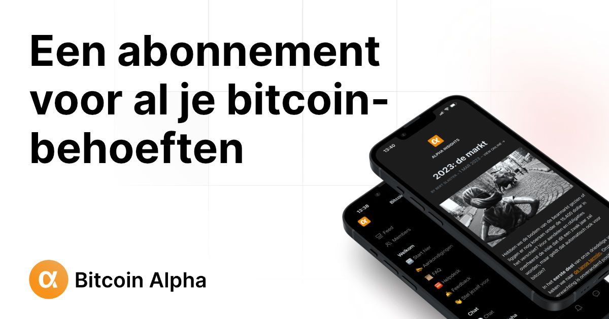 Een abonnement voor al je bitcoinbehoeften | Bitcoin Alpha